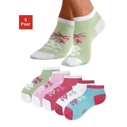 H.I.S. H.I.S Sneakersocken mehrfarbig Gr. 35-38 f&uuml;r Damen. Elastisch. Nachhaltig.