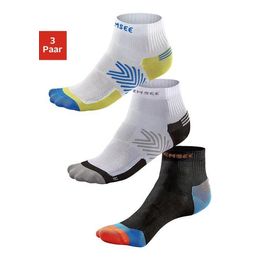 Chiemsee Funktionssocken 'Damen Herren Kurzsocken, Sportsocken f&uuml;r Laufen und Wandern' mehrfarbig Gr. 39-42 f&uuml;r Damen. Elastisch