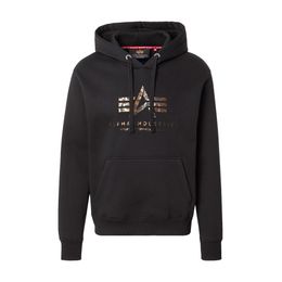 Alpha Industries Sweatshirt Herren Gr&ouml;&szlig;e XL beige / graphit / dunkelorange / schwarz