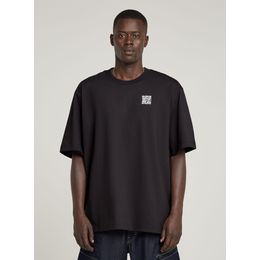 G-Star Raw T-Shirt G-STAR "QR Mini Maxi Boxy T-Shirt", Damen, Gr. M, dk schwarz, Obermaterial: 100% Baumwolle, Shirts T-Shirt