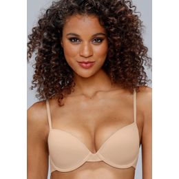 Damen Schalen-BH, PETITE FLEUR BY LASCANA, Gr. 75, rosa, Jersey, Obermaterial: 93% Baumwolle, 7% Elasthan, Basic, BHs, mit B&uuml;gel, aus Baumwolle