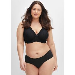 sheego Damen B&uuml;gel-BH, Gr. 115, schwarz, 85% Polyamid, 15% Elasthan, BHs