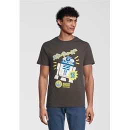 Recovered Damen T-Shirt "Star Wars R2D2", schwarz, Gr. XL, bedruckt, 100% Baumwolle, Shirts, im zeitlosen Design