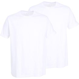 Tom Tailor Herren T-Shirt "Ohio", Gr. M, wei&szlig;, Single Jersey, Obermaterial: 100% Baumwolle, unifarben, Basic, Shirts, Kurzarm, Rundhalsausschnitt,