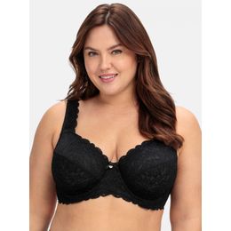 sheego Damen B&uuml;gel-BH, Gr. 85, schwarz, 85% Polyamid, 15% Elasthan, BHs