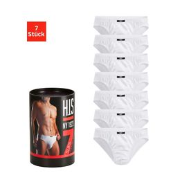 H.I.S. H.I.S Herren Slip "Unterhosen f&uuml;r Herren", Gr. 6, wei&szlig;, Jersey, Obermaterial: 95% Baumwolle, 5% Elasthan, unifarben, Unterhosen, aus Baumwoll-Mix in