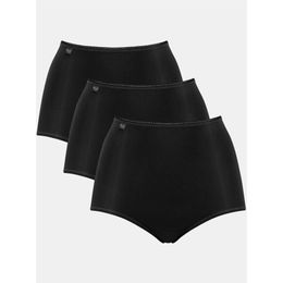 Sloggi Damen Taillenslip, Gr. 40, schwarz, 88% Polyamid, 12% Elasthan, Unterhosen
