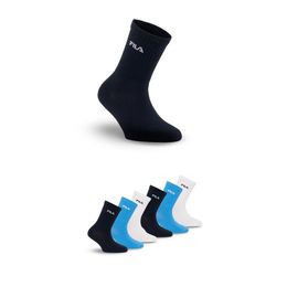 Fila Herren Socken, Gr. 27, schwarz, Baumwollmischung, Socken, breites Rippenb&uuml;ndchen, Cotton-Mix, Unisex