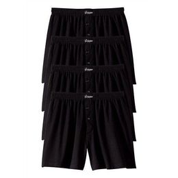 Le Jogger Herren Weiter Boxer, Gr. 9, schwarz, Jersey, Obermaterial: 100% Baumwolle, unifarben, Unterhosen, aus angenehm weicher Baumwoll-Qualit&auml;t