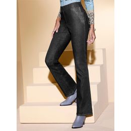 CR&Eacute;ATION L CREATION L Damen Schlupfjeans, schwarz, Gr. 36, unifarben, 64% Baumwolle, 34% Modal, 2% Elasthan, Jeans
