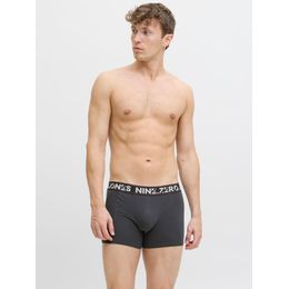 Jack & Jones JACK & JONES Herren Trunk "JACCOLTON SOLID TRUNKS 3 PACK SN", Gr. L, schwarz, Jersey, Obermaterial: 95% Baumwolle, 5% Elasthan, unifarben, Unterhosen