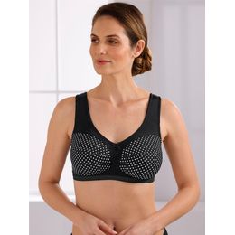 w&auml;schepur W&Auml;SCHEPUR Damen Entlastungs-BH, Gr. 95schwarz, bedruckt, 82% Polyamid, 18% Elasthan, BHs