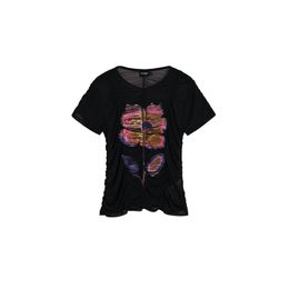 Desigual T-Shirt Damen Gr&ouml;&szlig;e XL mischfarben / schwarz