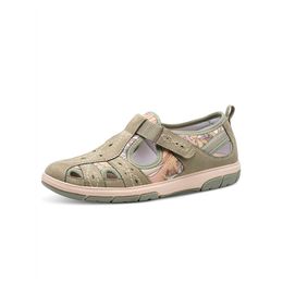 Jana Damen Klettschuh, Gr. 40, beige, Lederimitat, Textil, Schuhe