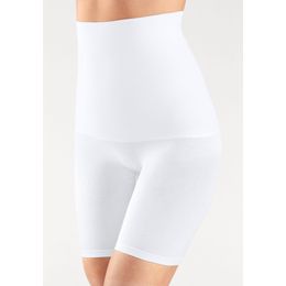 Petite Fleur Damen Formpants, Gr. 32, wei&szlig;, Obermaterial: 65% Baumwolle, 20% Elasthan, 15% Polyamid, unifarben, Unterhosen, mit bodyforming Effekt,
