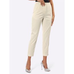 CR&Eacute;ATION L Webhose CREATION L, Damen, Gr. 50, Normalgr&ouml;&szlig;en, champagner, 63% Lyocell, 37% Polyester, unifarben, Hosen