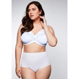 sheego Damen B&uuml;gel-BH, Gr. 115, wei&szlig;, 50% Polyamid, 40% Polyester, 10% Elasthan, BHs