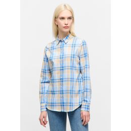 Eterna Damen Hemdbluse "REGULAR FIT"hellblau, Gr. 34, 70% Baumwolle, 30% Lyocell, Blusen, EASY IRON (b&uuml;gelleicht)