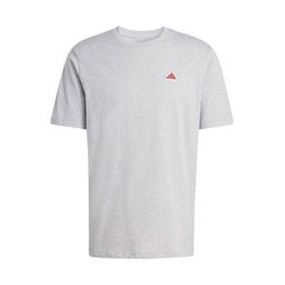adidas Sportswear Funktionsshirt Herren Gr&ouml;&szlig;e XL graumeliert / rot / wei&szlig;