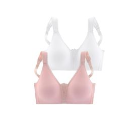 Damen Soft-BH, PETITE FLEUR BY LASCANA, Gr. 105, rosa, Jersey, Obermaterial: 90% Baumwolle, 5% Elasthan, 5% Polyamid, BHs, ohne B&uuml;gel, Baumwolle mit