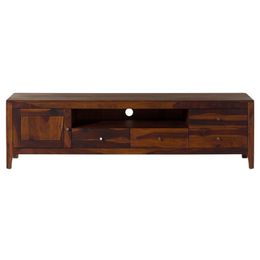 TV-Board Sheesham 200x40x55 walnuss ge&ouml;lt BROOKLYN #18