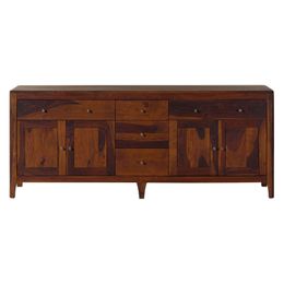 Sideboard Sheesham 200x40x80 walnuss ge&ouml;lt BROOKLYN #29