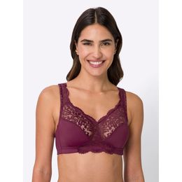 Damen B&uuml;gelloser BH, Gr. 100, rot, 82% Polyamid, 18% Elasthan, BHs