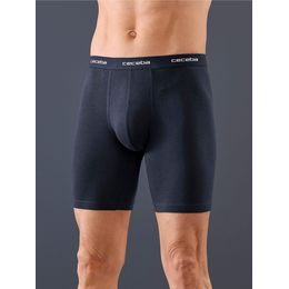 Herren Lange Unterhose, Gr. 6, blau, 95% Baumwolle, 5% Elasthan, Unterhosen