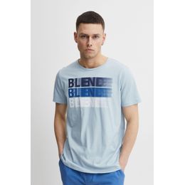 Blend Damen T-Shirt "BHTee", blau, Gr. XXL, Web, 100% Baumwolle, Shirts, Klassisches T-Shirt mit Rundhalsausschnitt