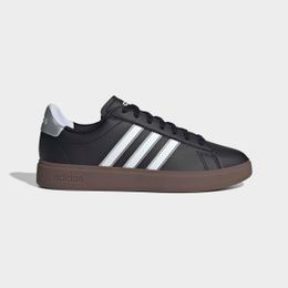 Damen Sneaker "GRAND COURT 2.0", adidas Sportswear, Gr. 40,5, schwarz-wei&szlig;, Synthetik, Textil, Schuhe, Design auf den Spuren des adidas Superstar