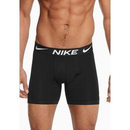 NIKE UNDERWEAR Herren Boxer "BOXER BRIEF 3PK", Gr. M, schwarz, Jersey, Obermaterial: 92% Polyester, 8% Elasthan, Unterhosen, mit Logo-Elastikbund