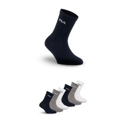 Fila Herren Socken, Gr. 31, blau, Baumwollmischung, Socken, breites Rippenb&uuml;ndchen, Cotton-Mix, Unisex