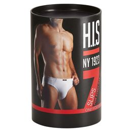H.I.S. H.I.S Herren Slip "Unterhosen f&uuml;r Herren", Gr. 8, schwarz, Jersey, Obermaterial: 95% Baumwolle, 5% Elasthan, unifarben, Unterhosen, aus Baumwoll-Mix