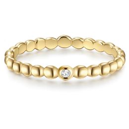 Glanzst&uuml;cke M&uuml;nchen Damen Fingerring "GSM680", 60, Silber 925 (Sterlingsilber), 2,3mm, gelb, GLANZST&Uuml;CKE M&Uuml;NCHEN, Silber 925 (Sterlingsilber), Fingerringe, mit Zirkonia