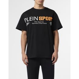 Plein Sport Herren T-Shirt "Logo", schwarz, Gr. 4XL, Obermaterial: 100% Baumwolle, Shirts