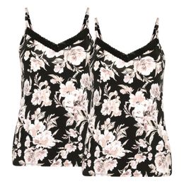 Unterhemd Jockey "Soft Stretch Lace", Damen, Gr. M, N-Gr, floral print, Obermaterial: 92% Polyamid, 8% Elasthan, Unterhemden Unterhemd, in lockerer Passform