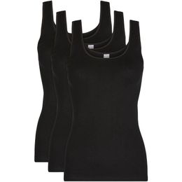 Nina von C. Damen Achselhemd ""Daily"", Gr. 46, schwarz, Obermaterial: 100% Baumwolle, Unterhemden, basic, weich, bequem, eng, Rundhalsausschnitt,