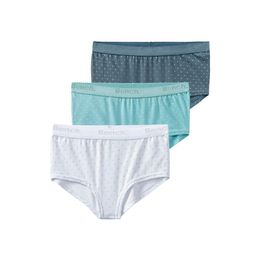 Bench. M&auml;dchen Panty, Gr. 122, wei&szlig;, Single Jersey, Obermaterial: 92% Baumwolle, 8% Elasthan (LYCRA), bedruckt, Unterhosen, mit P&uuml;nktchen Print