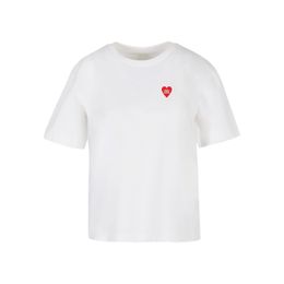 MISS TEE Damen T-Shirt "Miss Tee Tr&egrave;s Cool Tee", wei&szlig;, Gr. 4XL, bedruckt, 100% Baumwolle, Shirts