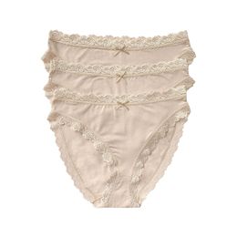Nina von C. Damen Jazz-Pants Slips "3er Pack Damen Jazz Pant Multiple Packs", Gr. 36, beige, Stoff, Obermaterial: 95% Modal CMD. 5% Elasthan EL.,