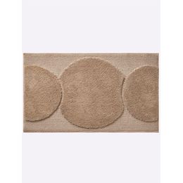 Badematte Grund Gr. 3, sand, rechteckig (60cm x 100cm ), 1 Stk., Badematten, Badematte