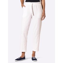 Classic Basics Damen 7/8-Hosewei&szlig;, Gr. 54, unifarben, 60% Baumwolle, 40% Polyester, Hosen