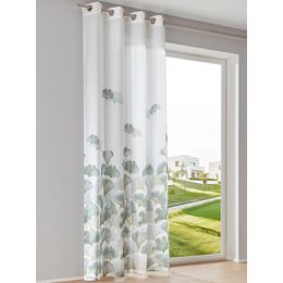 Gardine HEINE HOME, B:135cm H:175cmsalbei, wei&szlig;, Polyester, Gardinen