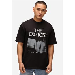 Recovered Damen T-Shirt "The Exorcist Film Still Relaxed", schwarz, Gr. S, bedruckt, 100% Baumwolle, Shirts, im lockeren Schnitt