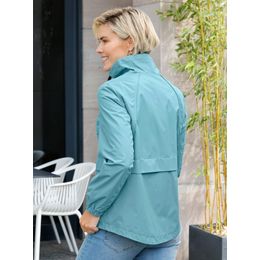 Classic Basics Damen Langjacke, blau, Gr. 44, unifarben, 100% Polyester, Jacken