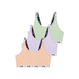 Buffalo M&auml;dchen Bustier, Gr. 146, bunt, Jersey, Obermaterial: 92% Baumwolle, 8% Elasthan, unifarben, Basic, BHs, mit bedruckten Tr&auml;gern