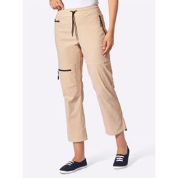 Casual Looks Damen Funktionshosebeige, Gr. 40, unifarben, 95% Polyamid, 5% Elasthan, Hosen