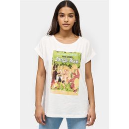 Recovered Damen T-Shirt "The Jungle Book Vintage", beige, Gr. S, bedruckt, 100% Baumwolle, Shirts, mit coolem Dschungelbuch-Print