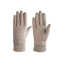 Pearlwood Damen Lederhandschuhe "ARMA", beige, Gr. 7,5, Schafsleder, Handschuhe, mit Wollanteil, weiches Innenfutter aus Fleece
