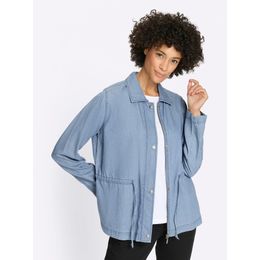 Classic Basics Damen Jeansjackeblau, bleached, Gr. 42, 100% Baumwolle, Jacken